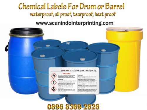 Chemical Label untuk Drum / Barrel | Scanindo Interprinting