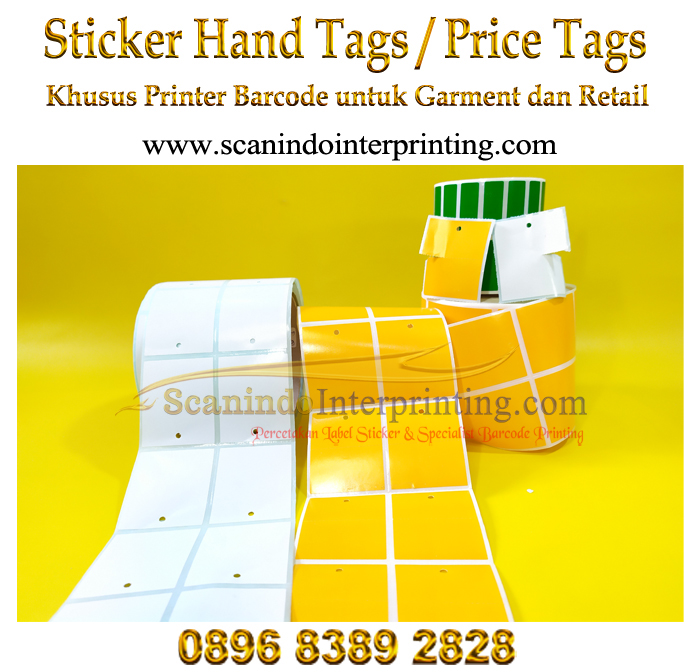 custom art carton barcode hangtag | Scanindo Interprinting